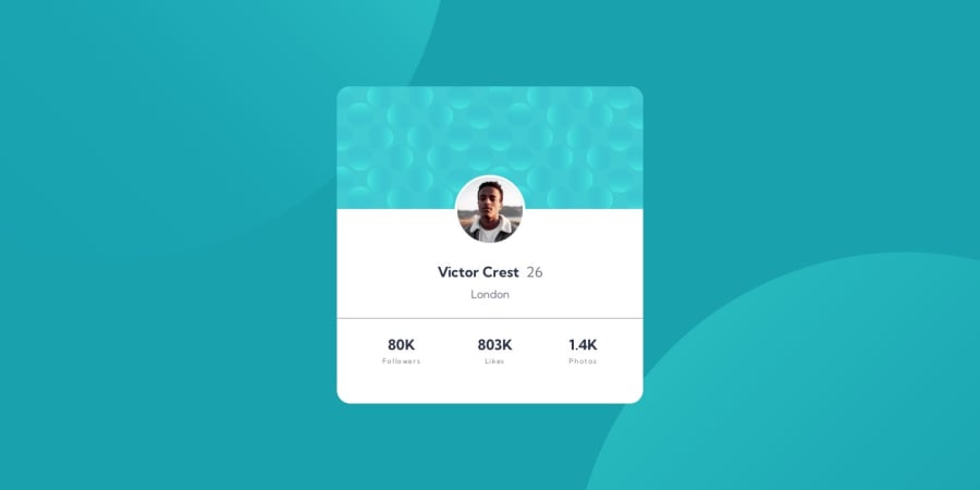 Frontend Mentor Profile Card Component Html Css Flexbox Grid Position Coding Challenge