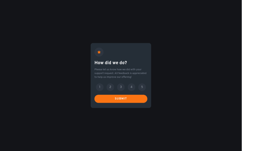 Frontend Mentor Interactive Rating Component Coding Challenge Solution 5128