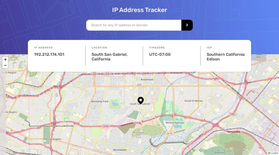 Frontend Mentor Responsive Ip Address Tracker Coding Challenge Solution