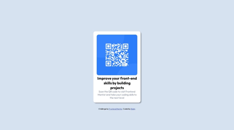 Frontend Mentor Qr Code Component Using Htmlcss Coding Challenge Solution