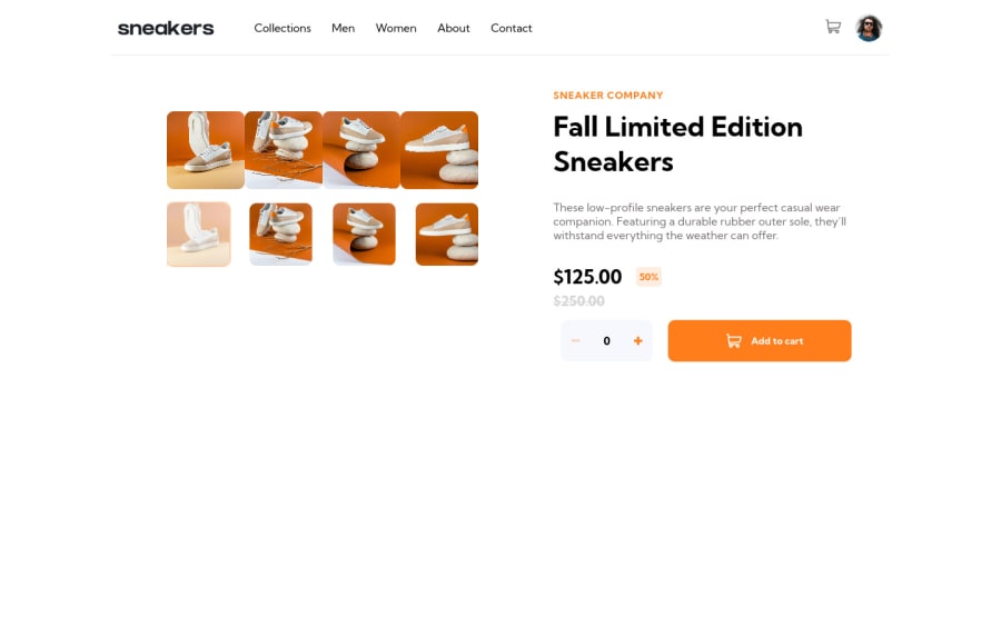 Frontend Mentor Ecommerce Product Page With Vanilla Js And Pure Css3