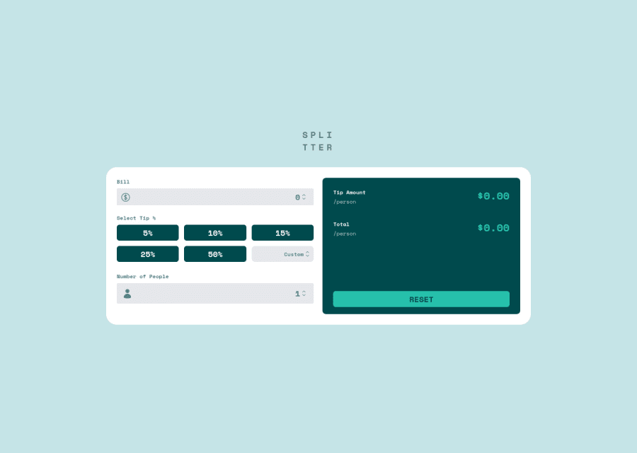 Frontend Mentor Tip Calculator Using Vue 3 Typescript And Tailwind Css Coding Challenge Solution