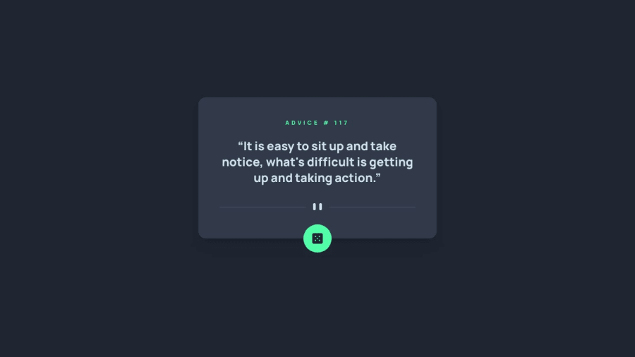 Frontend Mentor Advice Generator React Tailwindcss Coding