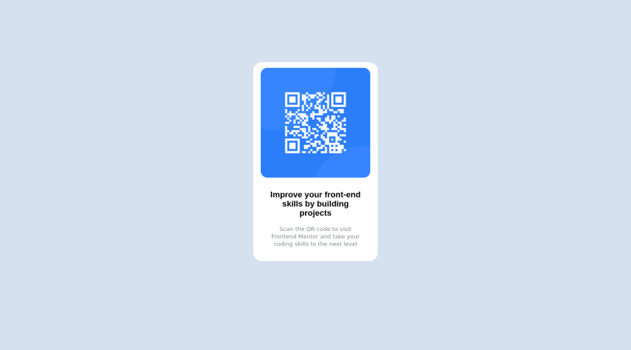 Frontend Mentor First Exercise Qr Html And Css Coding Challenge Solution
