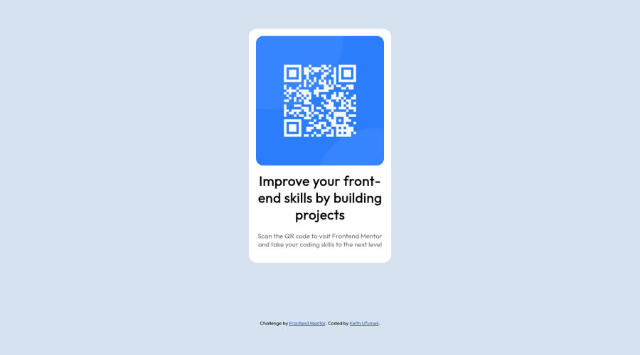 Frontend Mentor Responsive Qr Code Component Using Css Grids Coding Challenge Solution