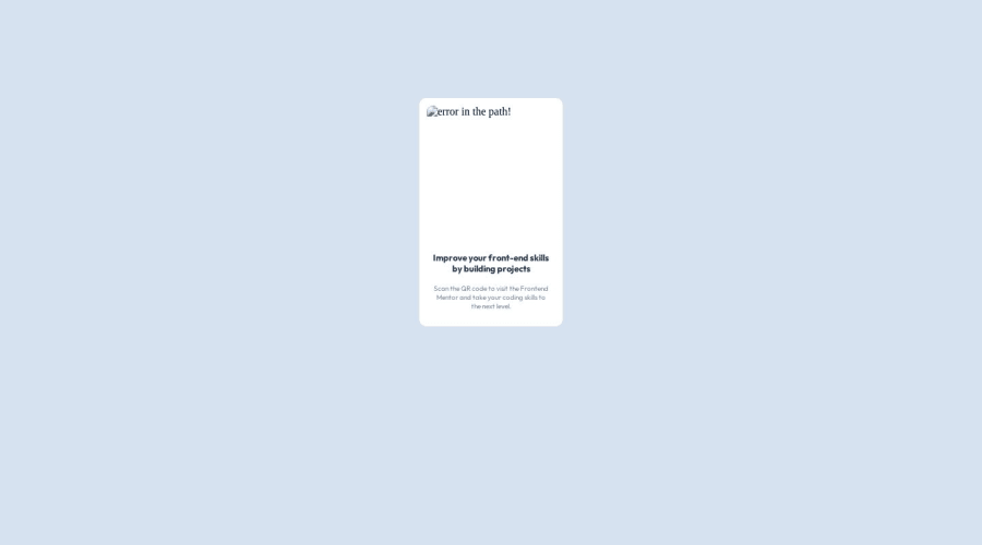 Frontend Mentor Responsive Qr Code Scan Using Simple Layouts Coding Challenge Solution