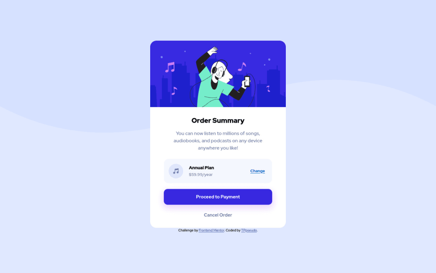 Frontend Mentor Frontend Mentor Order Summary Card Using Html And Css Coding Challenge Solution