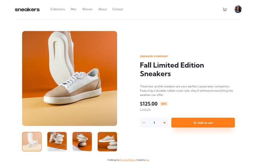 Frontend Mentor E Commerce Product Page With Bootstrap And Vanilla Js Coding Challenge Solution