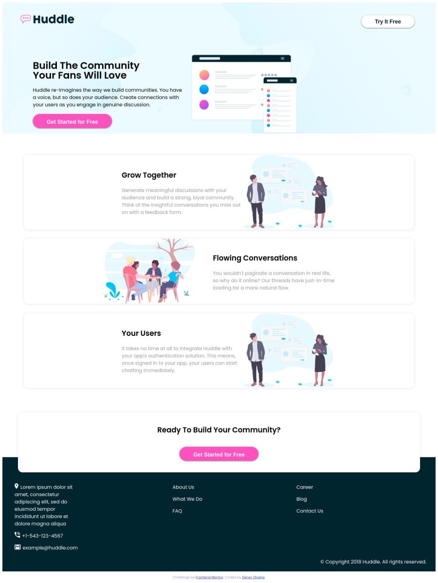 Frontend Mentor Site Responsivo Utilizando Somente Html E Css Coding Challenge Solution