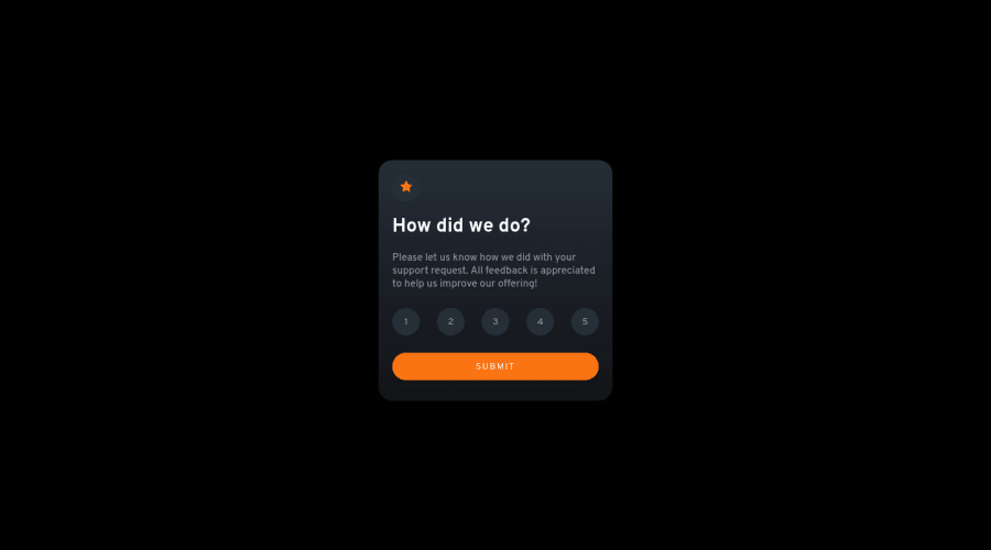Frontend Mentor Interactive Rating Component Using Css Flexbox And Base Javascript Coding