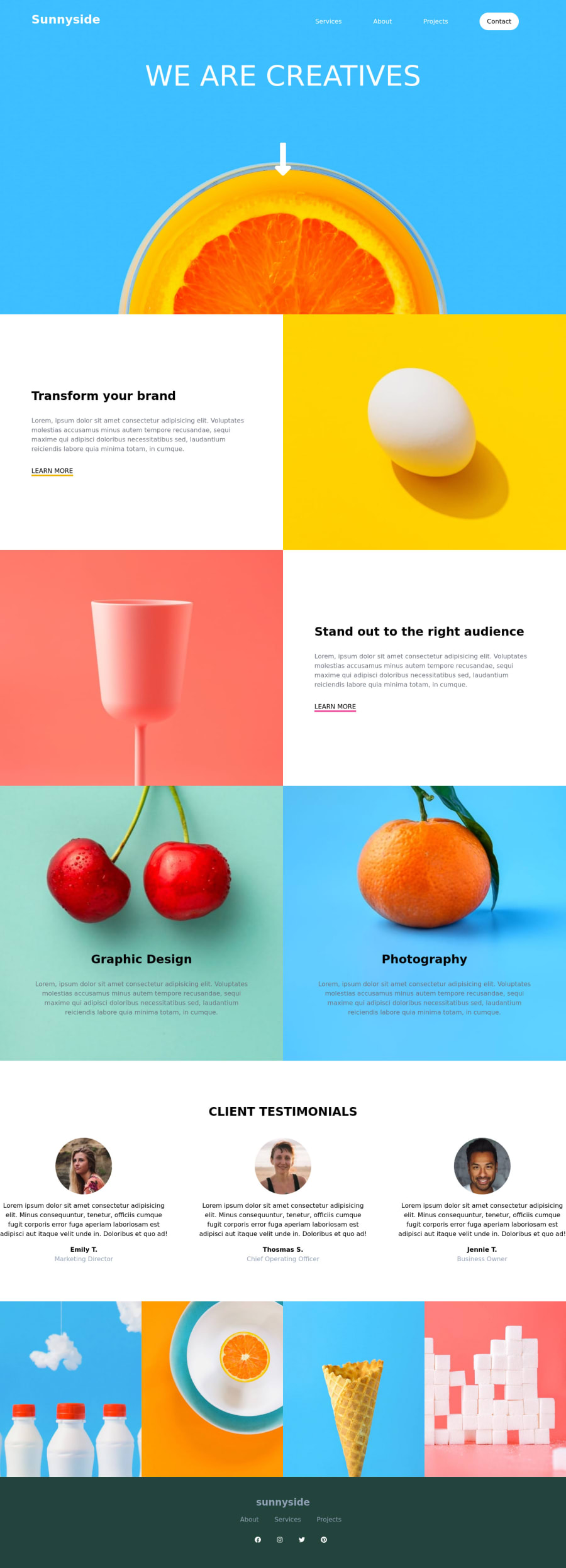 Frontend Mentor Responsive Landing Page Using React Vite And