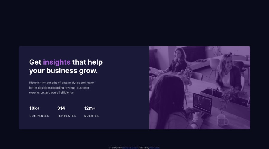 Frontend Mentor Stats Preview Card Using Html And Css Coding Challenge Solution