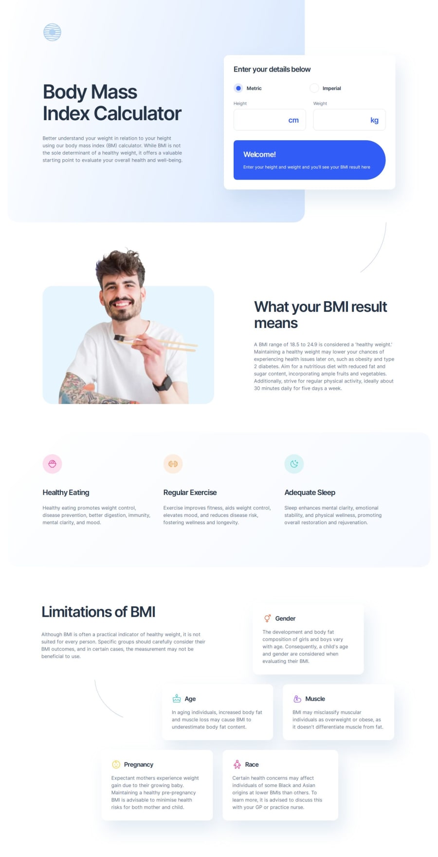 Frontend Mentor Bmi Calculator Coding Challenge Solution
