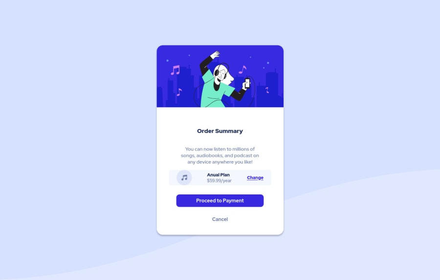 Frontend Mentor Order Summary Component With Flexbox Css Coding Challenge Solution