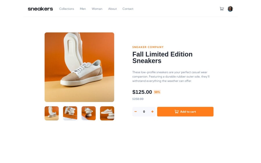Frontend Mentor Sneaker Using Chakra Ui And React Coding Challenge Solution