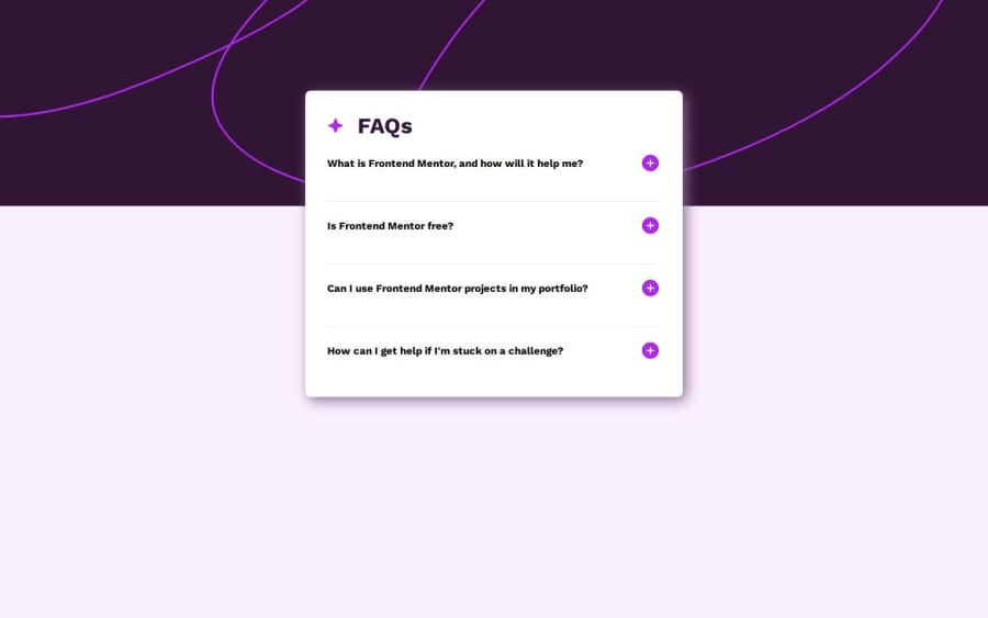 Frontend Mentor Faqs Built Using Css Grid Flexbox And Javascript Coding Challenge Solution