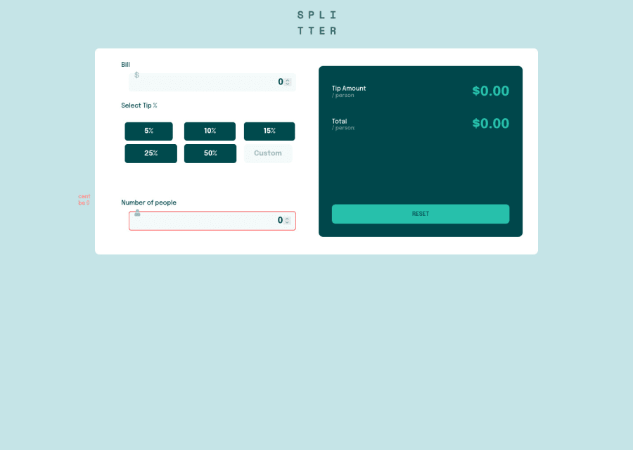 Frontend Mentor Tips Calculator With Css Grid And Svelte Coding Challenge Solution