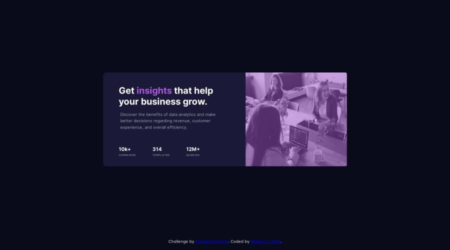 Frontend Mentor Solution Stats Preview Card Component Mobile First