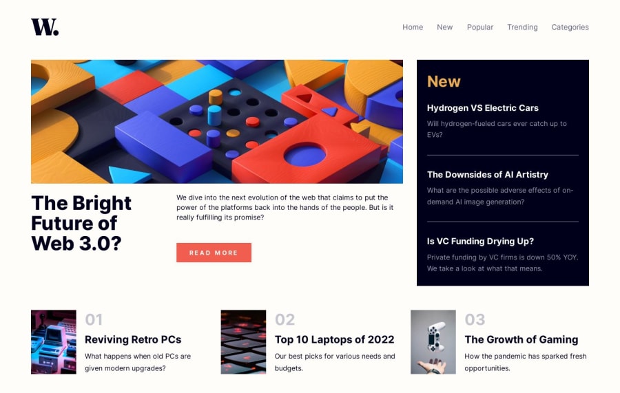Frontend Mentor | Responsive news-homepage-main using flexbox & grid ... Frontend Mentor | Responsive news-homepage-main using flexbox & grid ...
