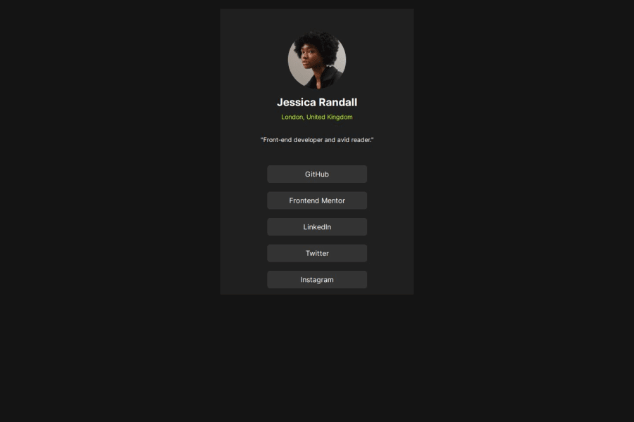 Frontend Mentor Social Links Profile With Basic Css Coding Challenge
