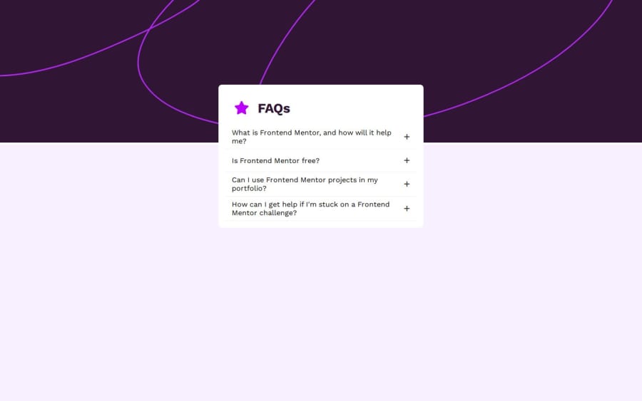 Frontend Mentor Faq Accordion Using Html Css And Js Coding