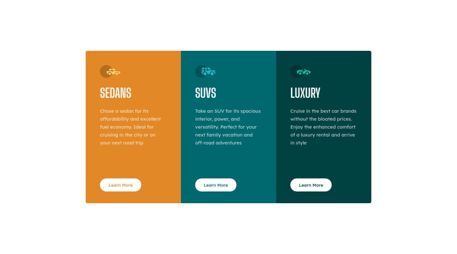 Frontend Mentor Componente De 3 Colunas Responsivo Coding Challenge Solution