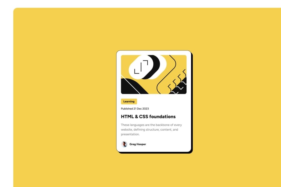 Frontend Mentor Blog Preview Card Coding Challenge Solution