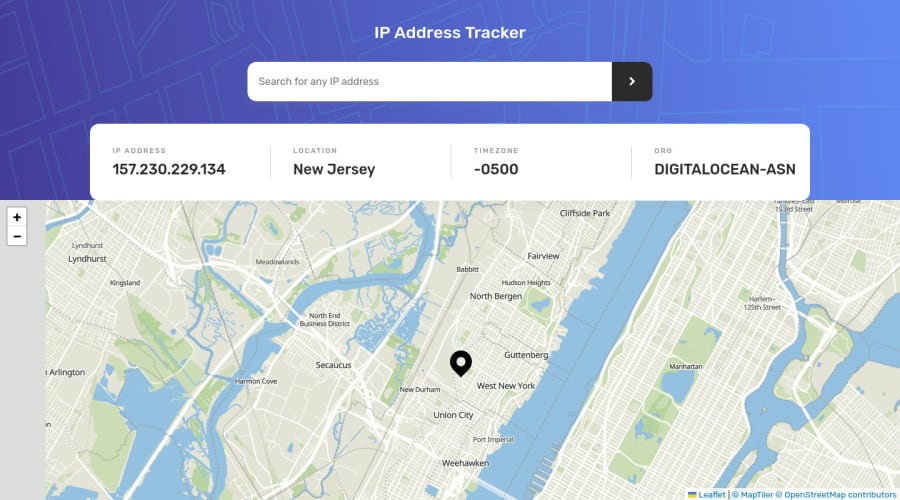 Frontend Mentor Ip Address Tracker With Sass And React Js Coding