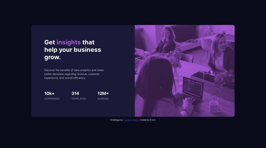 Frontend Mentor Solution For A Simple Page Using Html And Css Coding