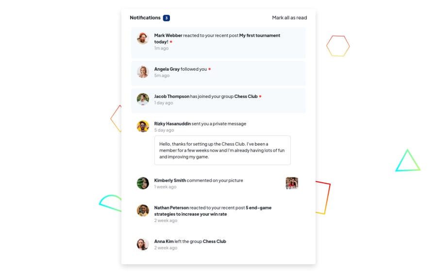 Frontend Mentor Notifications Page Using Angular And Bootstrap Coding