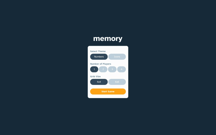Frontend Mentor Memory Game React Tailwind Css And Typescript Coding Challenge Solution