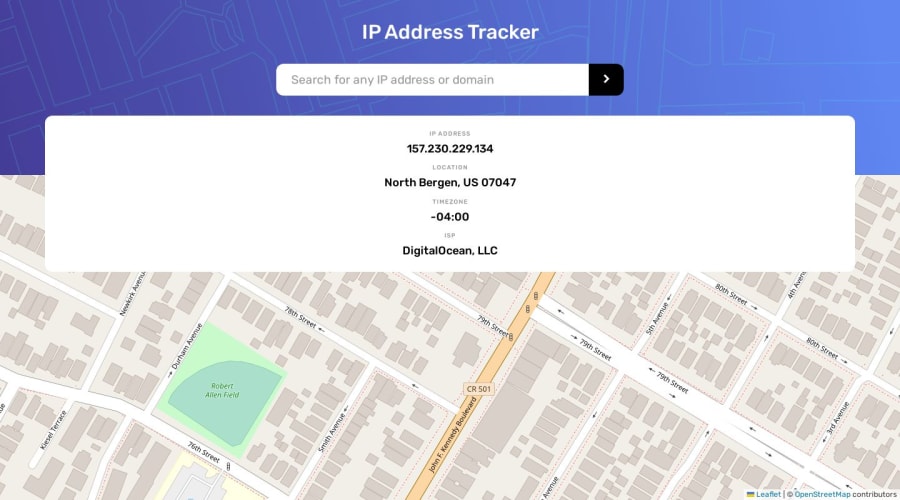 Frontend Mentor Ip Address Tracker With React Typescript And Plain Css Coding Challenge Solution