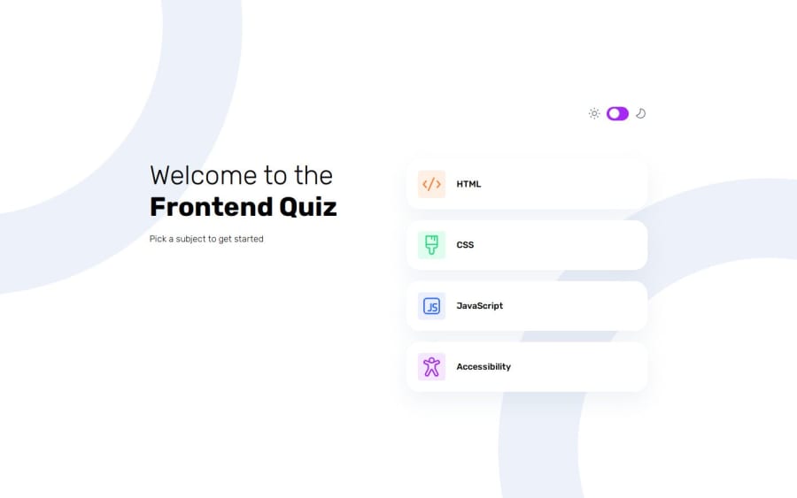 Frontend Mentor Frontend Quiz App With Vanilla Js Coding Challenge