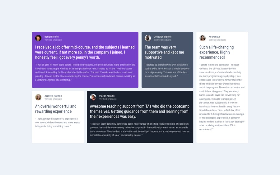 Frontend Mentor Responsive Webpage With Css Grid And Flexbox Coding Challenge Solution