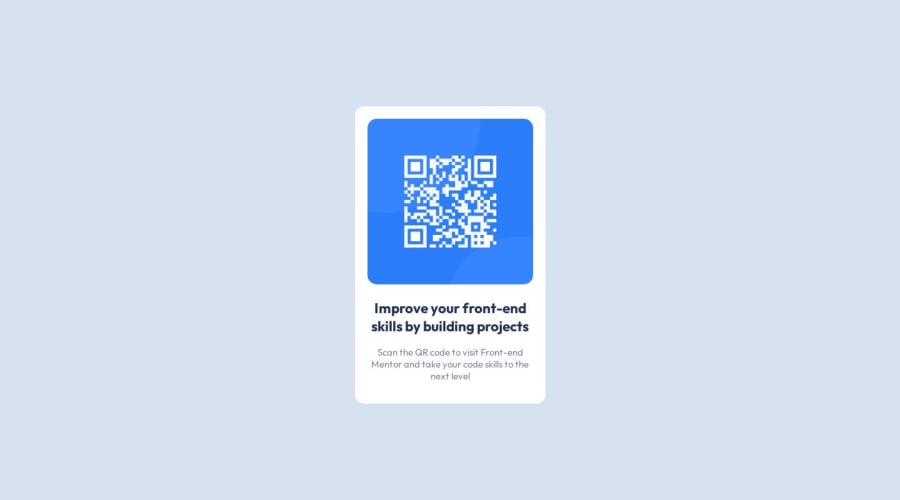 Frontend Mentor Qr Code Component Solution Using Css Grid And Flexbox Coding Challenge Solution