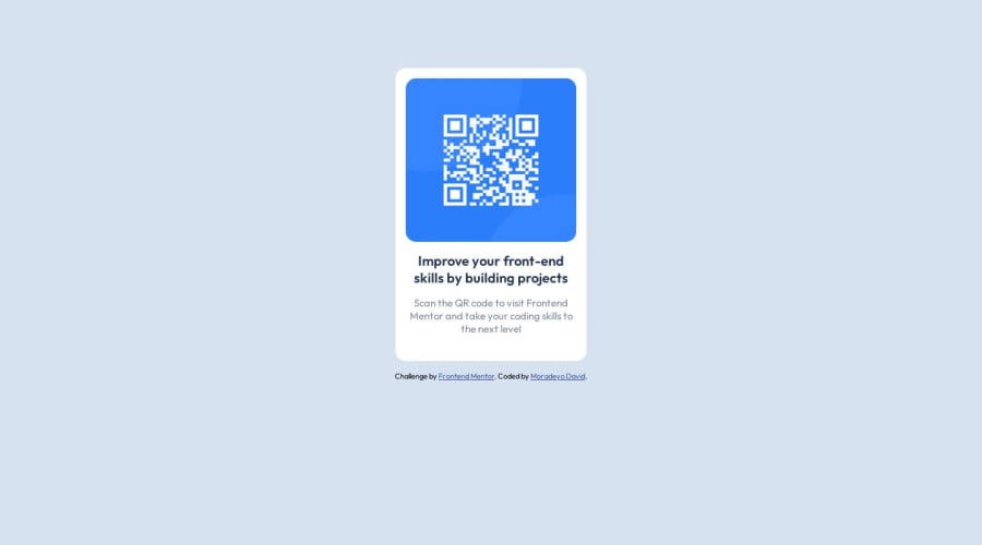 Frontend Mentor Qr Code Component Using Html And Css Coding Challenge