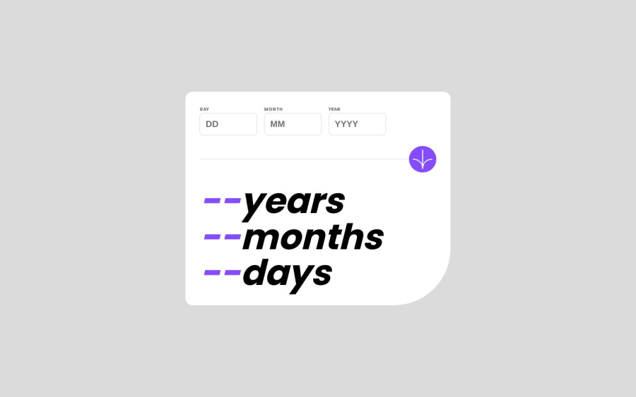 Frontend Mentor Age Calculator Coding Challenge Solution