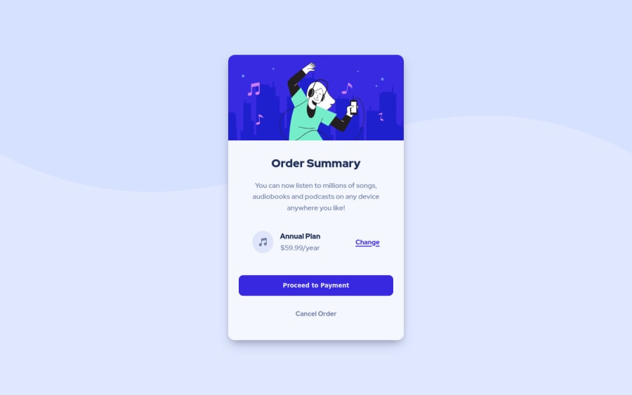 Frontend Mentor Order Summary Card Using Html And Css Coding Challenge Solution