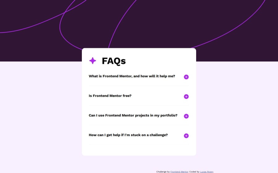 Frontend Mentor Faq Accordion With Html Css And Js Coding Challenge