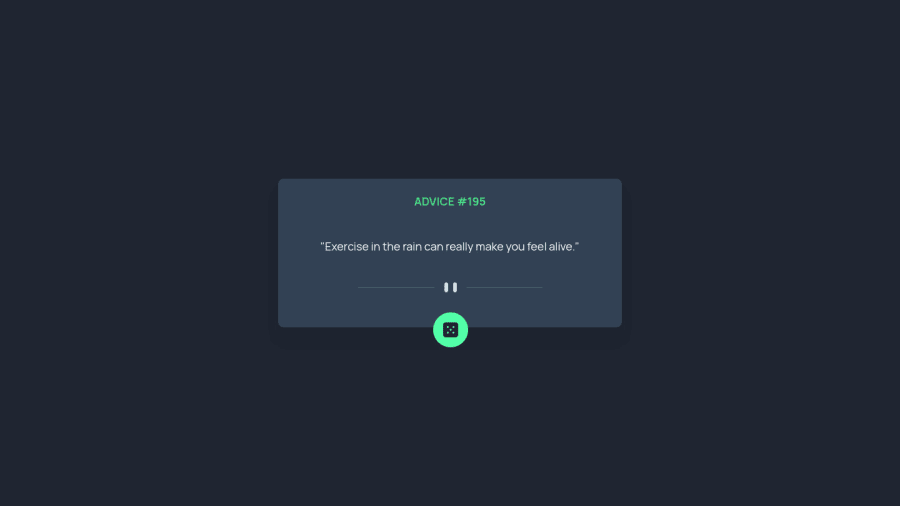 Frontend Mentor Advice Generator With React Tailwindcss Coding