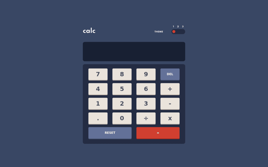 Frontend Mentor Calculator App With Flexbox Sass And Javascript Coding Challenge Solution