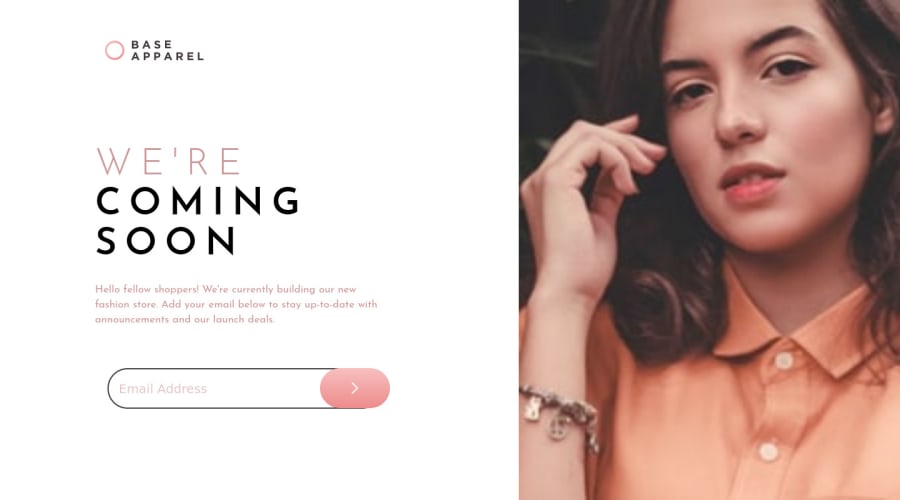 Frontend Mentor Mail Validation Using Js And Page Use Html Css Grid Y Flexbox Coding Challenge