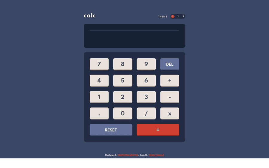 Frontend Mentor Calculator App Built With React And Tailwindcss Coding Challenge Solution 5571