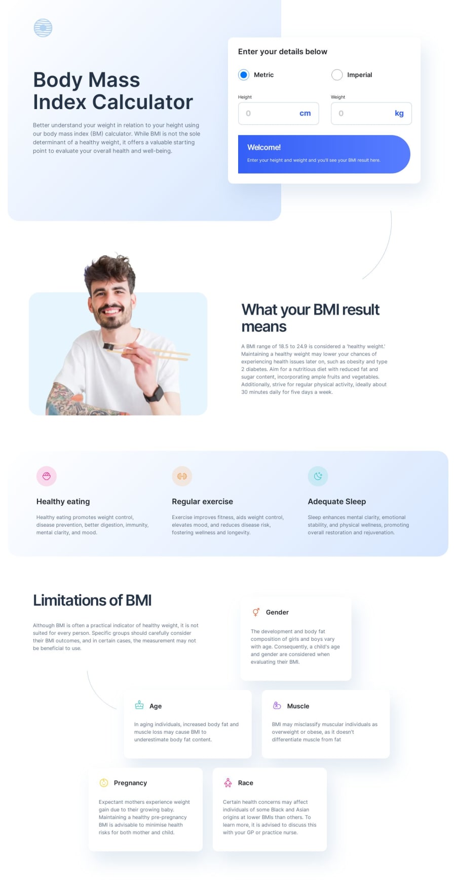 Frontend Mentor Responsive Bmi Calculator Using Css Bootstrap Html And Javascript Coding