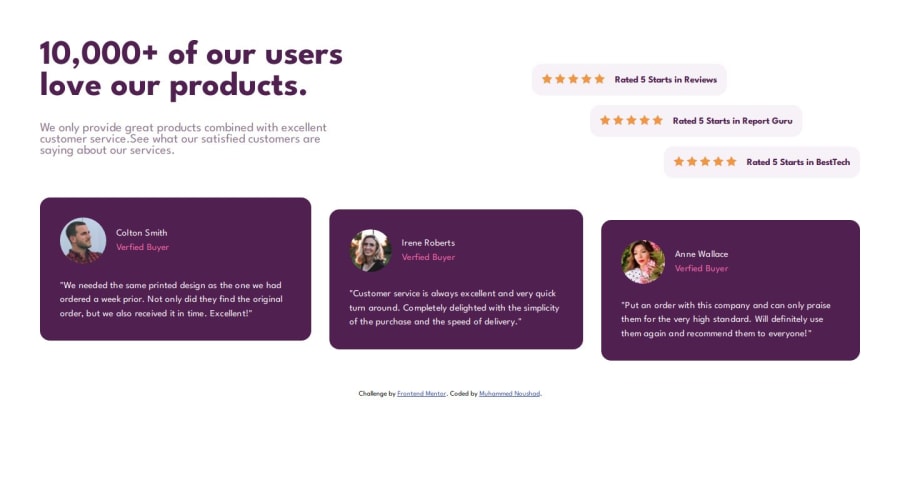Frontend Mentor | Responsive social proof section build using HTML and ... Frontend Mentor | Responsive social proof section build using HTML and ...