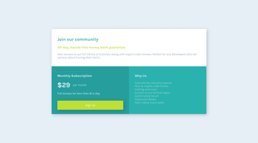 Frontend Mentor Mobile First With Grid And Flexbox Coding Challenge