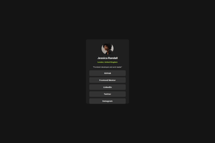 Frontend Mentor Social Links Profile With Html And Css Coding