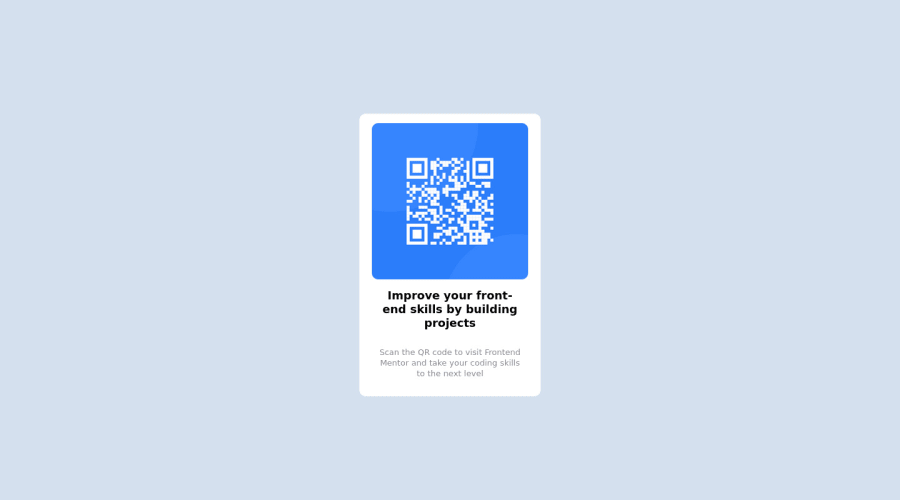 Frontend Mentor Qr Card Code Made With Html And Some Css With Flex 2273