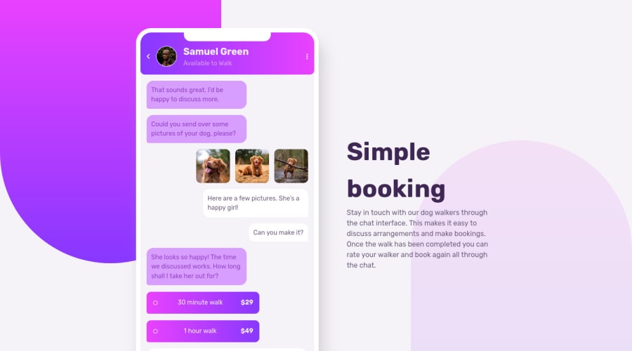 Frontend Mentor Responsive Chat App Illustration Built With Css Flexbox And Mobile First Coding