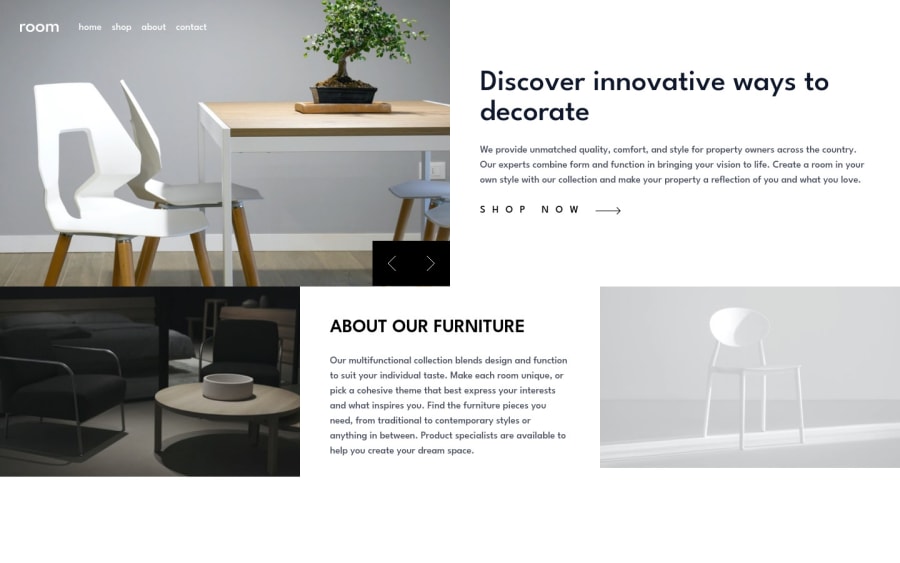 Frontend Mentor Mobile First Room Homepage In Reactjs And Tailwind Css Coding Challenge Solution
